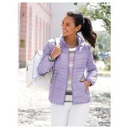 Steppjacke Casual Looks, Damen, Gr. 38, lila (flieder), 100% Polyester, unifarben, Jacken Steppjacke