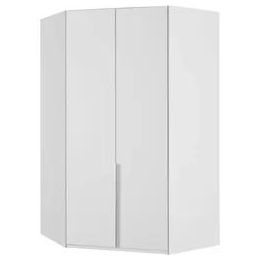 Eckkleiderschrank wimex "New York", wei&szlig;, B:90cm H:236cm T:125cm, Schr&auml;nke, Eckkleiderschrank, 208 oder 236cm hoch