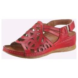 Sandalette Gemini, Damen, Gr. 36, rot, Glattleder, Schuhe Sandalette