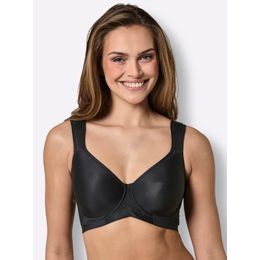 WITT Damen Schalen-BH ohne B&uuml;gel mit Powermesh, schwarz, Gr&ouml;&szlig;e 75C