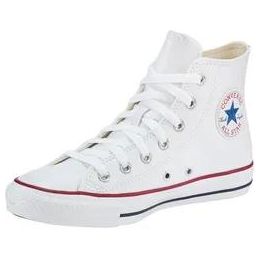 Sneaker Converse "Chuck Taylor All Star Basic Leather Hi", Gr. 40, wei&szlig;, Leder, Schuhe Skaterschuh Sneakerboots Canvassneaker Sneaker high
