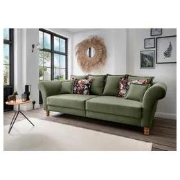 Big-Sofa Home Affaire "Tassilo Mega Sofa mit viel Platz, bequem durch Kaltschaum im Sitz", gr&uuml;n, B:266cm H:95cm T:110cm, 100% Polyester, Sofas, Big-Sofa