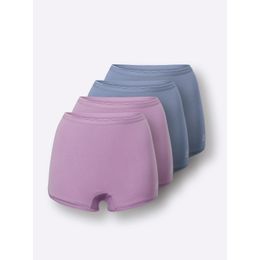 w&auml;schepur w&auml;schepur Damen Panty, 2x orchidee + 2x taubenblau, Gr&ouml;&szlig;e 40