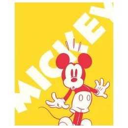 Vliestapete Komar "Digitaldruck Vlies - Mickey Contrast - Gr&ouml;&szlig;e 200 x 250 cm", bunt (bunt, gelb, rot), B:200m L:250m, Vlies, Tapeten, Kinderzimmer