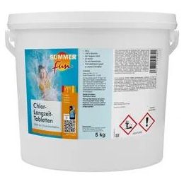 Chlortabletten summer fun "Chlor-Langzeit-Tabletten", wei&szlig;, 5 kg, Wasserpflegemittel, 5 kg