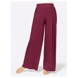 Jogginghose feel good, Damen, Gr. 22/23, Kurzgr&ouml;&szlig;en, bunt (marine, bordeaux), 50% Baumwolle, 50% Viskose, unifarben, Hosen Jogginghose
