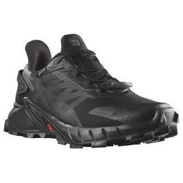 Trailrunningschuh Salomon "SUPERCROSS 4 GORE-TEX W", Damen, Gr. 39, schwarz, Synthetik, Textil, Schuhe, wasserdicht, Trailrunningschuhe