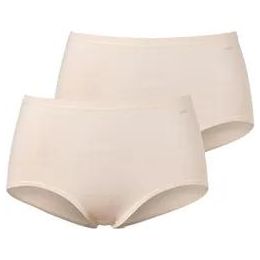 Taillenslip Mey "Triniti", Damen, Gr. 42/44, beige (puder), Feinripp, Obermaterial: 97% Baumwolle, 3% Elasthan, unifarben, Unterhosen Taillenslip, mit elastischem B&uuml;ndchen und weichen Beinausschnitten