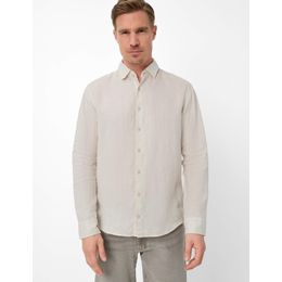 Brax Herren Hemd Style HAROLD white sand, hellbeige, Gr. S