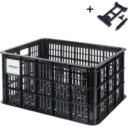 Basil Crate L MIK 2.0 Kunststoff-Fahrradkasten schwarz 40 L