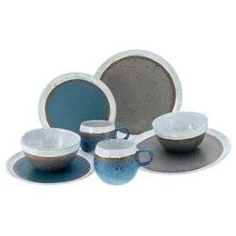 Kombiservice Creatable "Geschirr-Set Fjord", bunt, 8 Stk., Steinzeug, Geschirr-Sets, Kombiservice, Service, skandinavisches Design, 8 Teile f&uuml;r 2 Personen