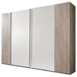 Schwebet&uuml;renschrank wimex "Lotto", wei&szlig; (struktureichefarben hell, wei&szlig;), B:225cm H:210cm T:65cm, Schr&auml;nke, Schwebet&uuml;renschrank
