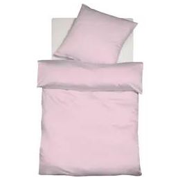 Bettw&auml;sche Fleuresse "Colours in 135x200, 155x220 oder 200x200 cm", rosa (ros&eacute;), B/L: 155cm x 220cm, 1 Stk., 1 Stk., Interlock-Jersey, B/L: 80cm x 80cm, 2 Stk., Interlock-Jersey, Obermaterial: 100% Baumwolle, Bettw&auml;sche, Bettw&auml;sche, Bettw&auml;sche aus 100% Baumwolle, uni, mit Rei&szlig;verschluss