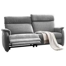 2-Sitzer Home Affaire "Turin", grau (platin), B:155cm H:107cm T:97cm, Sofas, mit motorischer Relaxfunktion, auch in Leder