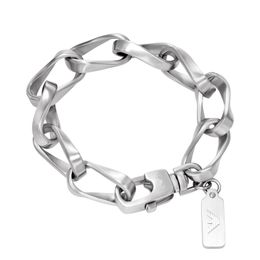 Emporio Armani Damen Armband "Schmuck Geschenk Edelstahl", 18,5cm, Edelstahledelstahlfarben, Edelstahl, Armb&auml;nder