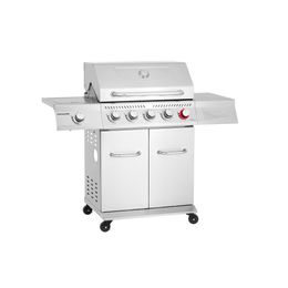 Gasgrill Hanseatic, B:134,7cm H:117cm T:57cmsilberfarben, Garten, Grills, "Richland", BxTxH: 134,7 x 57 x 117 cm, 21,5 kW Gesamt,
