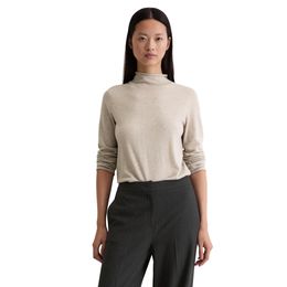 Marc O'Polo MARC O'POLO Damen Strickpullover "aus edlem Schurwolle-Viskose-Mix"chalky mauve melange, Gr. XL, unifarben, Obermaterial: 42% Schurwolle, 30%