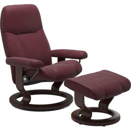 Relaxsessel stressless, B:76cm H:100cm T:71cm, rot, Leder BATICK: BATICK ist ein leicht korrigiertes, durchgef&auml;rbtes und genarbtes M&ouml;belleder, bei