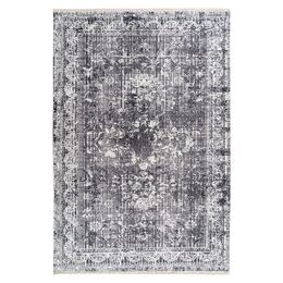 Teppich Kayoom, B:75cm H:6mm L:150cmgrau, Polyester, Wohnzimmer, Teppiche, "Torent 642", Kurzflor