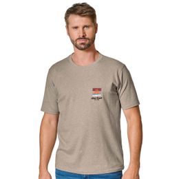 Casamoda Herren T-Shirt "Casamoda T-Shirt uni", beige, Gr. XL, 100% Baumwolle, Shirts