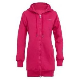 Trainingsjacke WINSHAPE "Hoodie-Jacke J006", Damen, Gr. S, pink (deep pink), 65% Polyester, 35% Baumwolle, ohne Ausschnitt, Jacken Trainingsjacke, Street Style