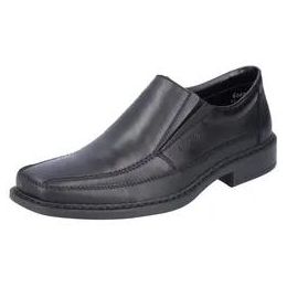 Slipper Rieker, Herren, Gr. 41, schwarz, Leder, Synthetik, Schuhe Slipper, Festtagschuh, Halbschuh, Komfortschuh im klassischen Business-Look