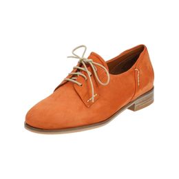 Everybody Damen Schn&uuml;rschuh "Everybody Halbschuhe Leder", Gr. 40orange, Leder, Schuhe