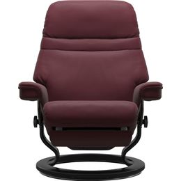 Relaxsessel stressless, B:79cm H:103cm T:78cm, rot, Leder BATICK: BATICK ist ein leicht korrigiertes, durchgef&auml;rbtes und genarbtes M&ouml;belleder, bei
