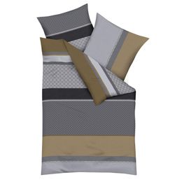 Bettw&auml;sche Kaeppel, gold, Mako-Satin, Obermaterial: 100% Baumwolle, Bettw&auml;sche, "Imperial"