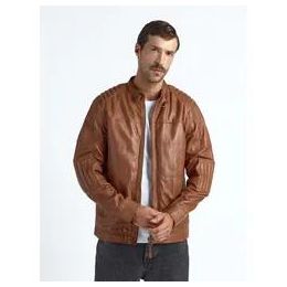 Lederjacke Maze "71Jack", Herren, Gr. L, braun (cognac), Obermaterial: 100% Lammleder. Futter: 100% Baumwolle. &Auml;rmelfutter: 100% Polyester, ohne B&uuml;ndchen, Jacken