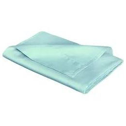 Betttuch Fleuresse "Colours", blau (aqua), B:160cm L:260cm, Mako-Satin, Obermaterial: 100% Baumwolle, Bettlaken, offenes Bettlaken