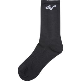 DEF Damen Basicsocken "DEF Unisex DEF Pastel Socks", Gr. 35schwarz, Baumwolle, Elasthan, Polyester, unifarben, Socken