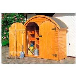 Garten-Ger&auml;teschrank Promadino "Roma gro&szlig;", braun, Holzwerkstoff, Ger&auml;teh&auml;user