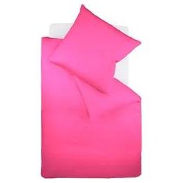 Bettw&auml;sche Fleuresse "Colours in 135x200, 155x220 oder 200x200 cm", lila (cassis), B/L: 200cm x 220cm, 1 Stk., 2 Stk., Mako-Satin, B/L: 80cm x 80cm, 3 Stk., Mako-Satin, Obermaterial: 100% Baumwolle, Bettw&auml;sche, Bettw&auml;sche, Bettw&auml;sche aus 100% Baumwolle, uni, mit Rei&szlig;verschluss