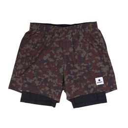 Saysky Camo Pace 2 in 1 Shorts 5'' Bekleidung Herren bunt