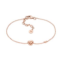 Emporio Armani Damen Armband "Schmuck Geschenk Silber 925 SENTIMENTAL Knoten-Optik", 19cm, Silber 925 (Sterlingsilber)ros&eacute;goldfarben, Silber 925