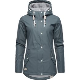 Ragwear Damen Regenjacke "Marge", grau, Gr. XL, Obermaterial: 100% Polyester; Futter: 100% Polyester; Wattierung: 100% Polyester, Jacken, warm