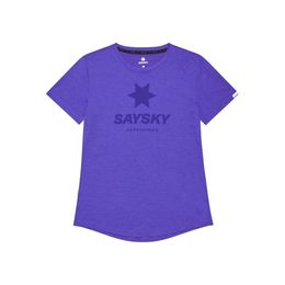 Saysky Logo Combat Pro T-shirt Bekleidung Damen lila