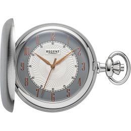Regent Uhren REGENT Damen Taschenuhr "P728", silber, Taschenuhren, Quarzuhr, Herrenuhr, Acrylglas