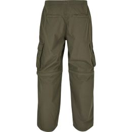Urban Classics Herren Cargohose "Urban Classics Herren Zip Away Pants", gr&uuml;n, Gr. S, unifarben, 100% Baumwolle, Hosen