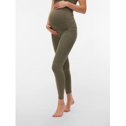 MAMALICIOUS Damen Umstandsleggings "MLTIA JEANNE LEGGING NOOS A."kalamata, Gr. L, unifarben, Jersey, Obermaterial: 72% Nylon, 21% Polyamid, 7%
