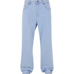 Karl Kani Herren Bequeme Jeans "Karl Kani Herren KK Small Signature Baggy Five Pocket Denim"lightblau, Gr. 28, unifarben, 100% Baumwolle, Jeans