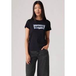 Levi's LEVI'S Damen T-Shirt "LSE THE PERFECT TEE"ophelia floral bw fi, Gr. XS, Jersey, Obermaterial: 100% Baumwolle, Shirts, mit Logodruck