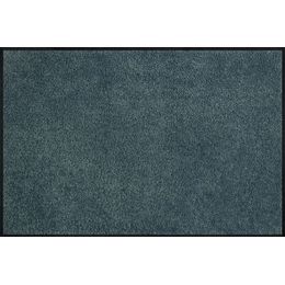 Fu&szlig;matte "Denim Blue", blau, B:60cm H:9mm L:90cm, Obermaterial: 100% Polyamid, wash+dry by Kleen-Tex, Teppiche, Fu&szlig;matte