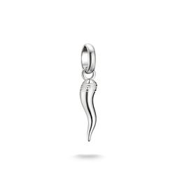 Thomas Sabo Damen Charm-Einh&auml;nger "Charm Cornicello - Connect"silberfarben, Silber 925 (recycelt), Charms, Emaille