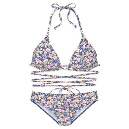 Buffalo Bikini female size XS Blue / Light yellow / Orange / Rose