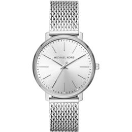 Michael Kors Damen Quarzuhr "PYPER", silber, Armbanduhren, Armbanduhr, Damenuhr, Edelstahlarmband