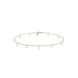 Elli Damen Collier "Choker Kette Sterne Astro 925 Sterling Silber", 36, ohne Stein, Silber 925 (Sterlingsilber), L: 36, gold, Silber 925