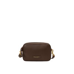 Damen Umh&auml;ngetasche "Liana", MARC O'POLO ACCESSORIESdunkelbraun, Nappaleder, unifarben, Taschen, Damen Schultertasche, Handtasche mit