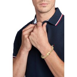 Tommy Hilfiger Damen Armband "BRAIDED METAL BRACELETS", 19cm, Edelstahlgelbgoldfarben, blau, wei&szlig;, rot, Edelstahl, Armb&auml;nder
